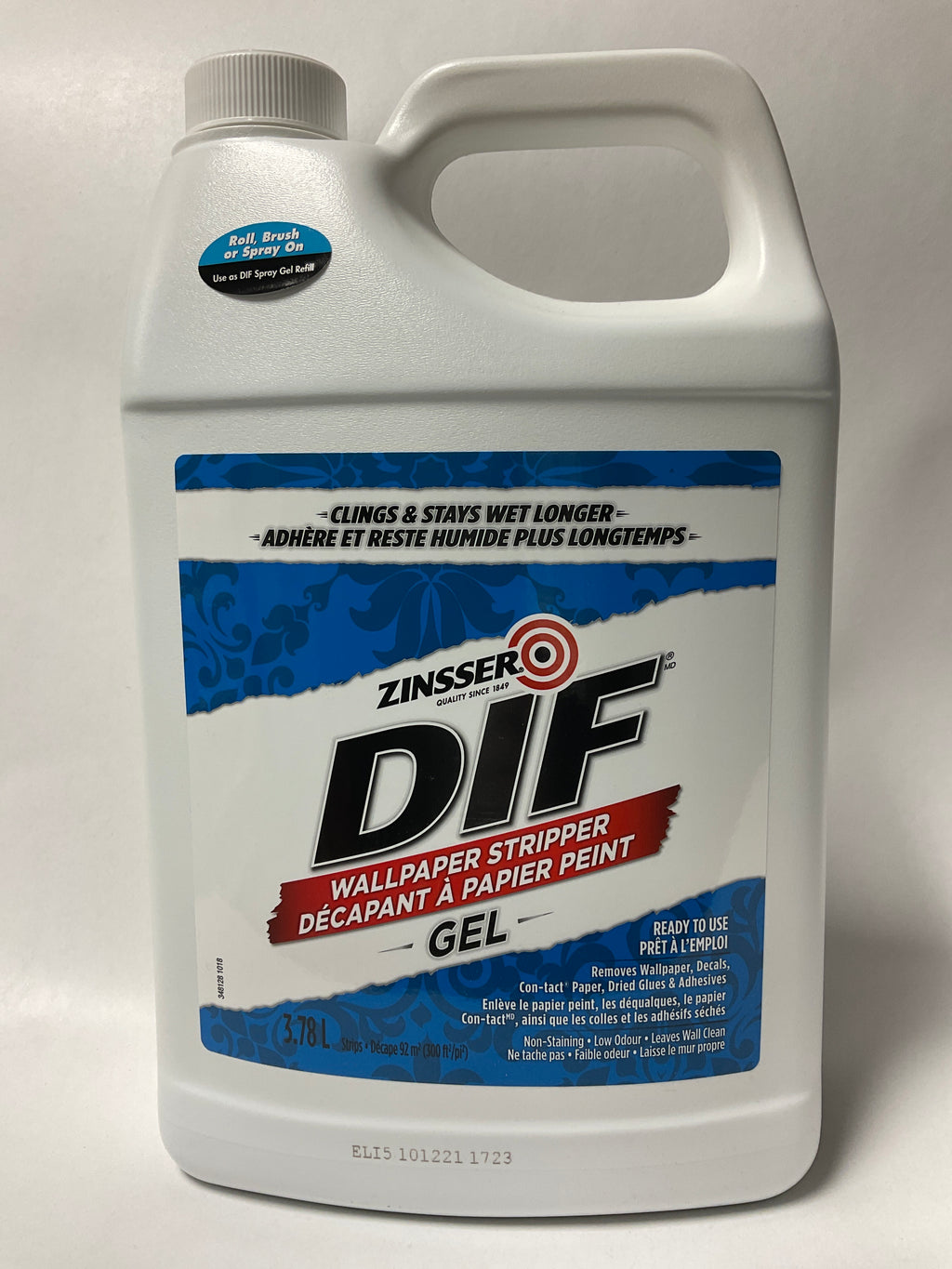 Zinsser DIF Wallpaper Stripper Gel 3.78L – Kingston Paint & Decorating Inc.