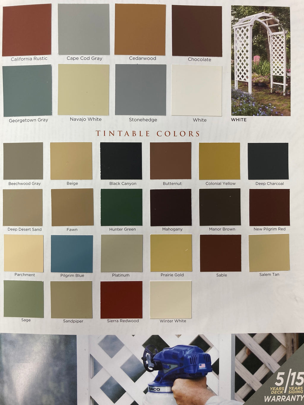 Zar Wood Stain Color Chart Zar Exterior Solid Stain – Kingston Paint