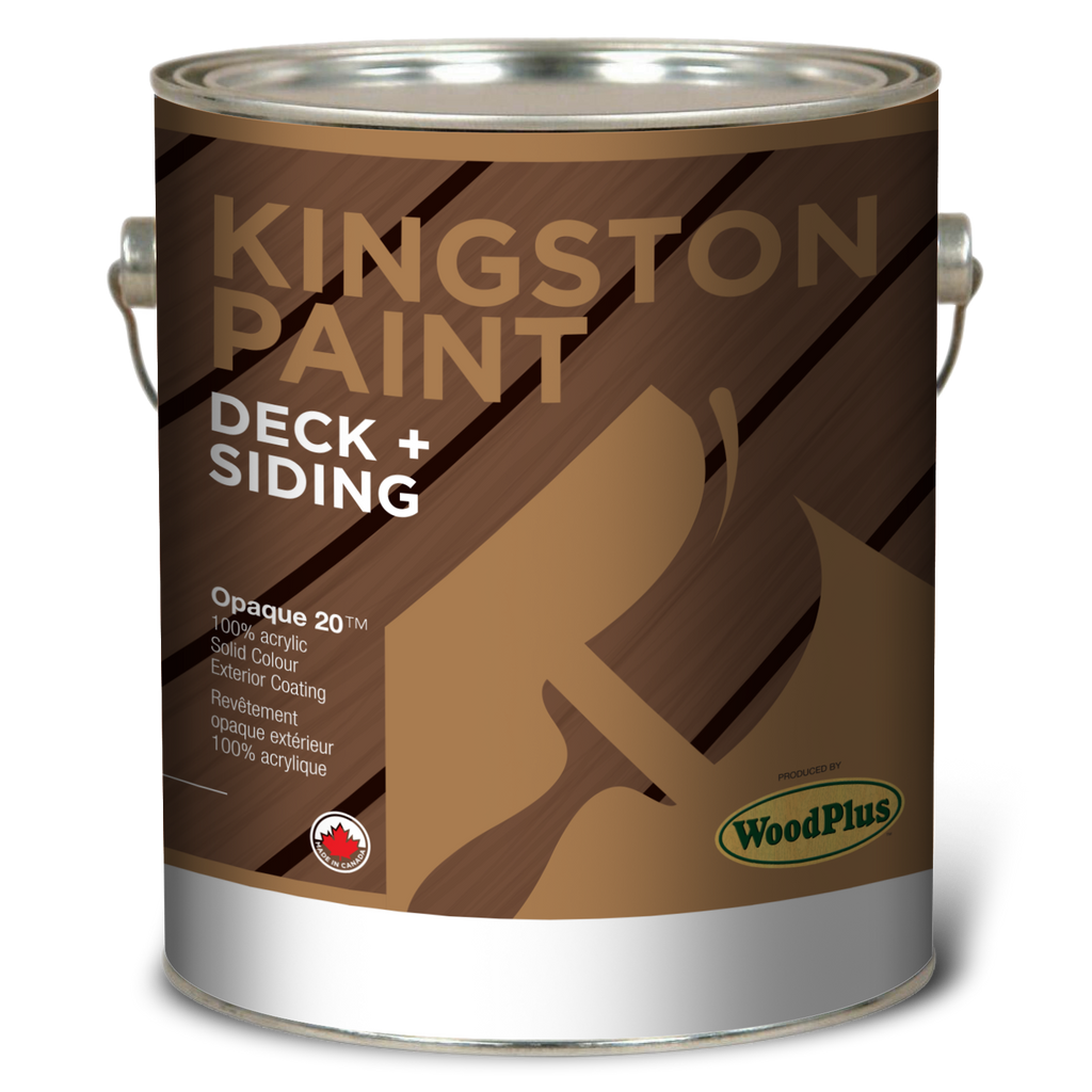 Kingston Paint WoodPlus OPAQUE20 Solid Deck & Siding Finish – Kingston ...