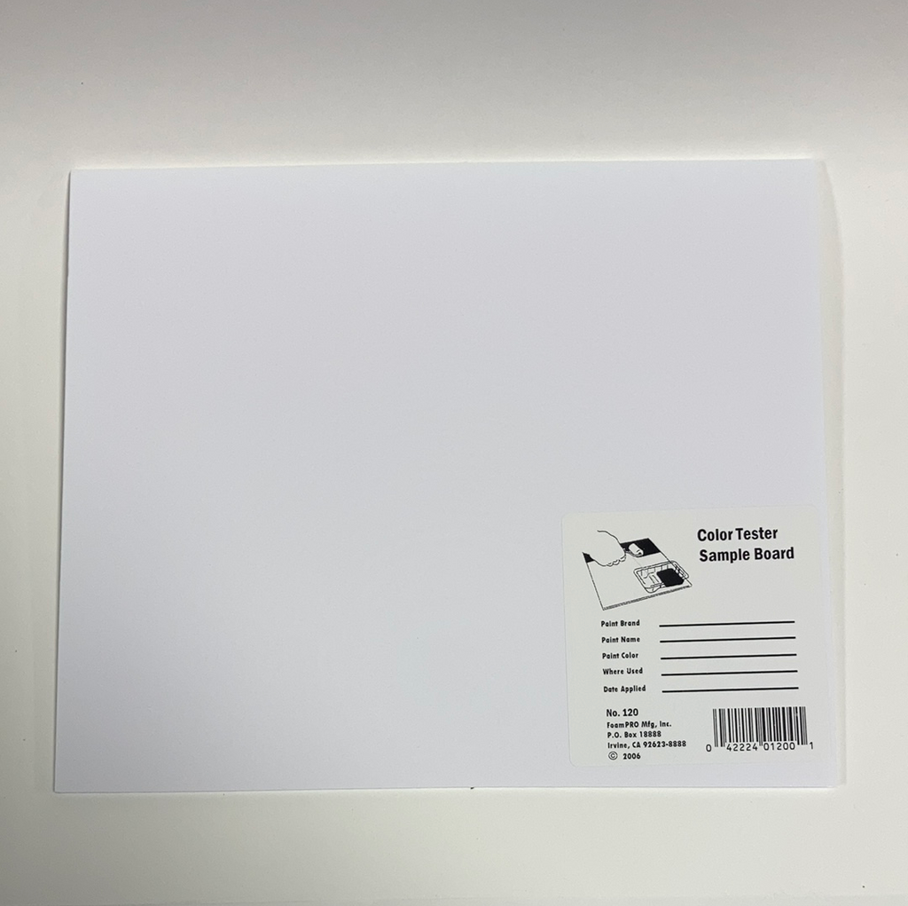 FoamPRO Colour Test Sample Board – Kingston Paint & Decorating Inc.